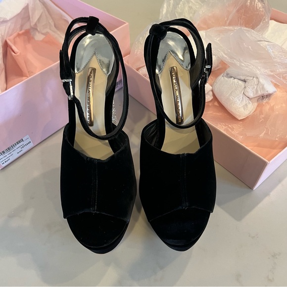 Sophia Webster | Shoes | Sophia Webster Natalia Velvet Crystal Heels ...